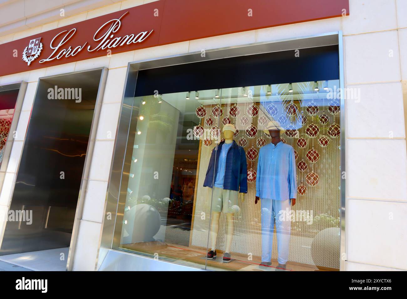 Beverly Hills, California: LORO PIANA fashion store on Rodeo Drive, Beverly Hills Stock Photo ...