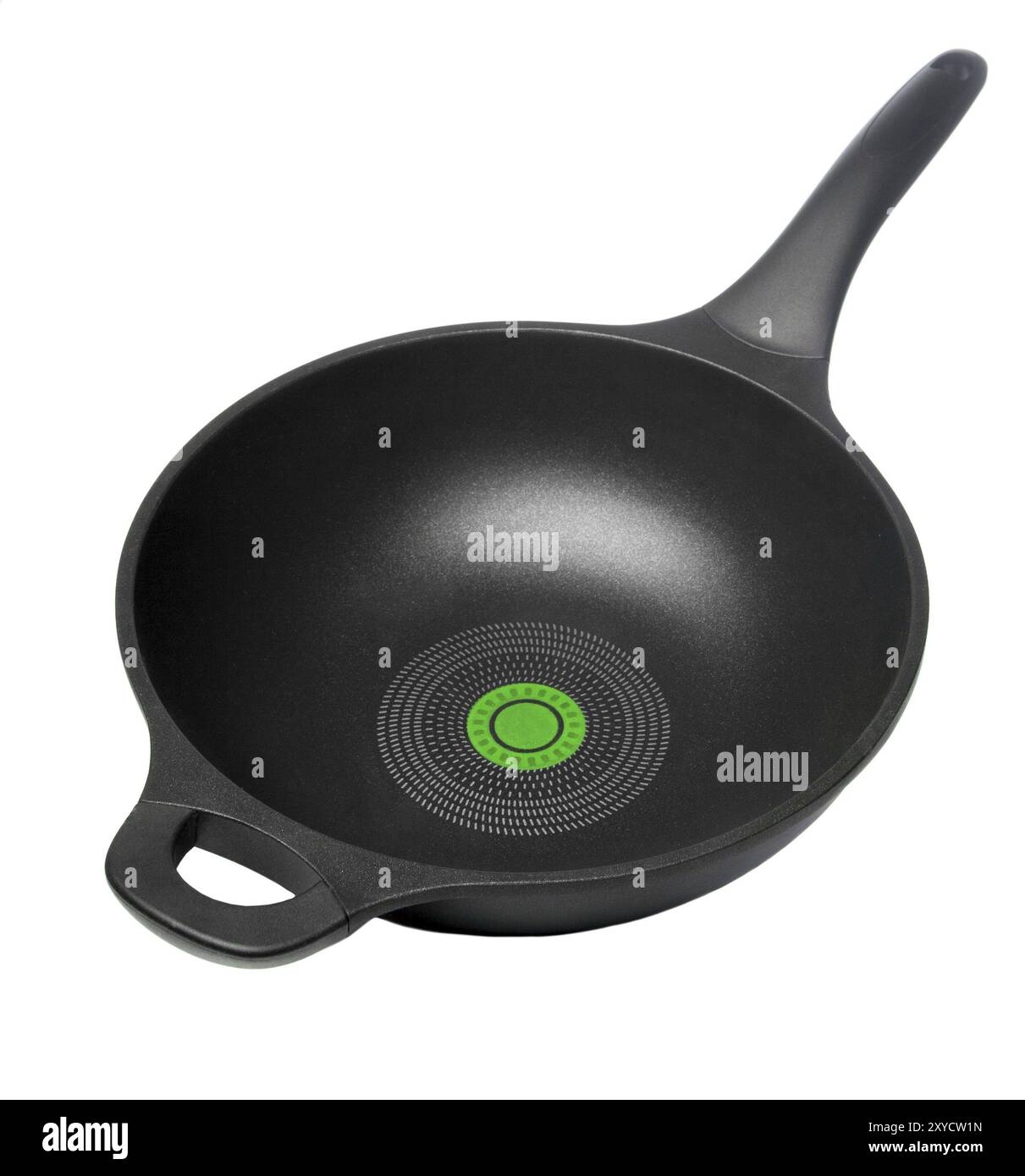 Pan, angle view. Isolated on white background Stock Photo - Alamy