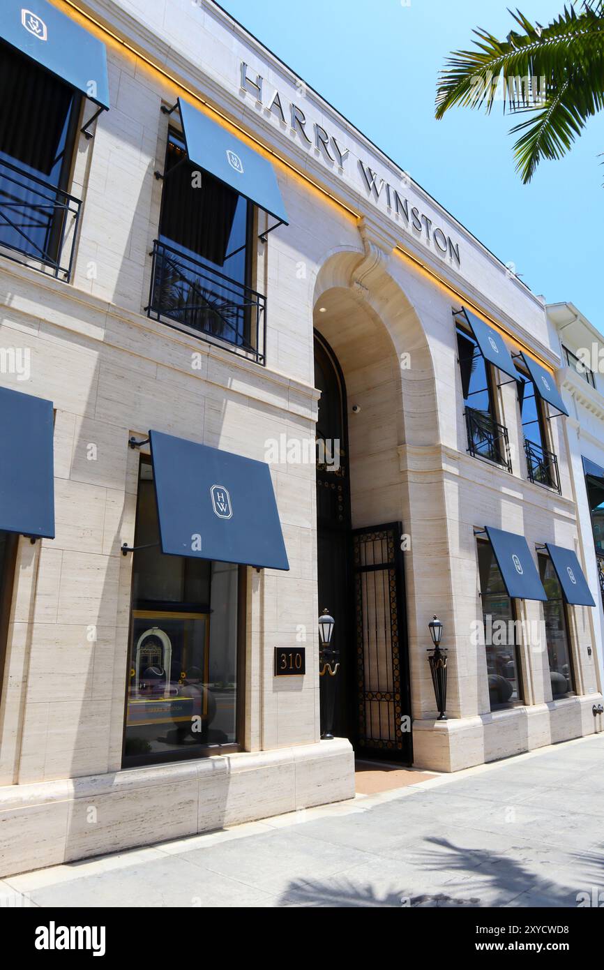 Beverly Hills, California: HARRY WINSTON fashion store on Rodeo Drive ...