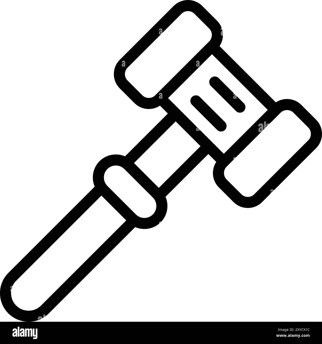 Gavel icon vector vectors Black and White Stock Photos & Images - Alamy