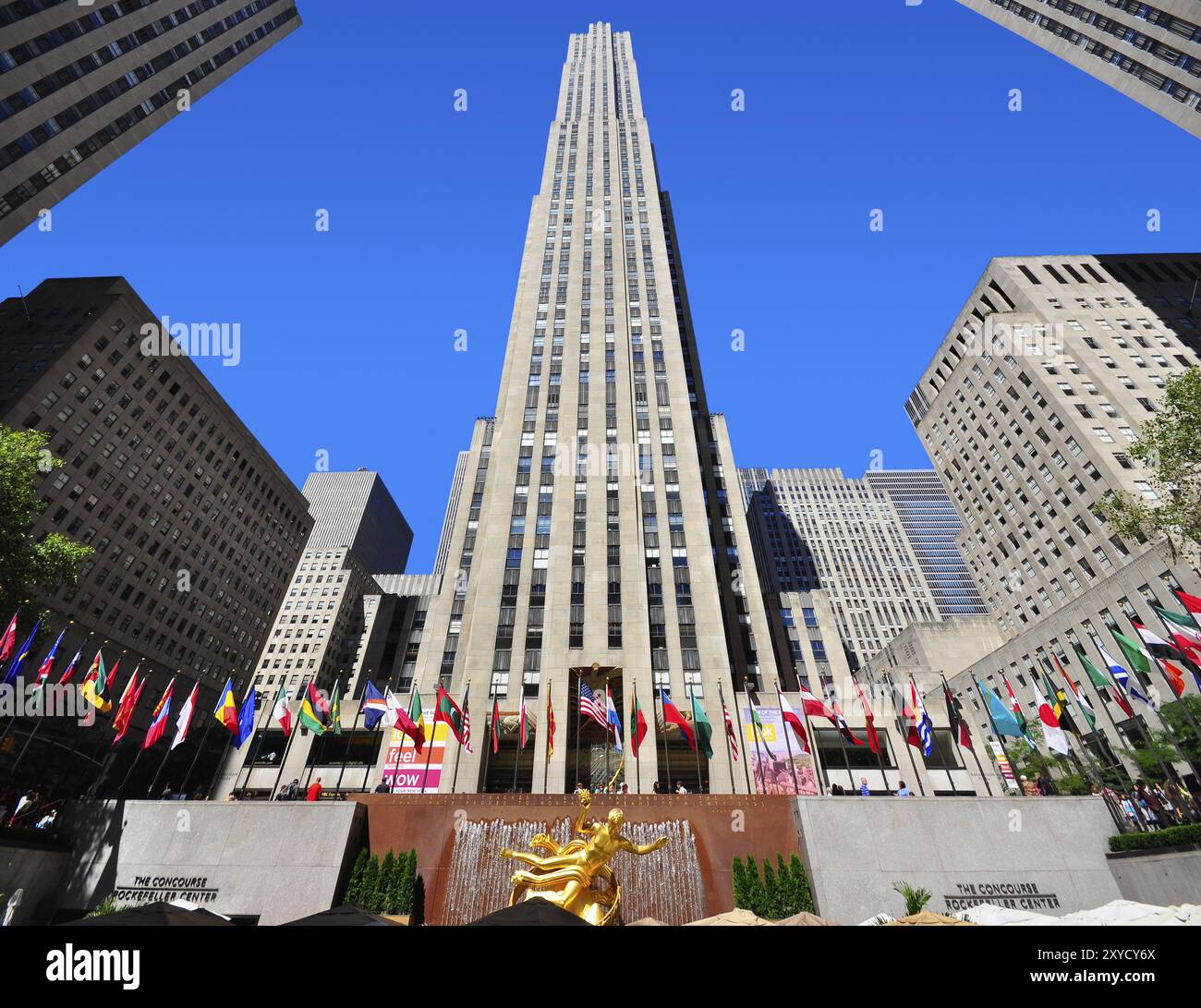NEW YORK, SEPTEMBER 5: Rockefeller Center Tower on September 5, 2010 in ...