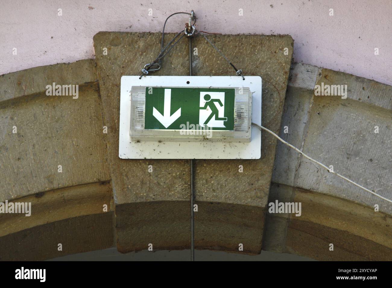 Emergency exit notice hi-res stock photography and images - Alamy