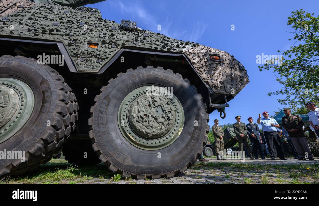 28 August 2024, Saxony, Dresden: A prototype of a self-propelled ...