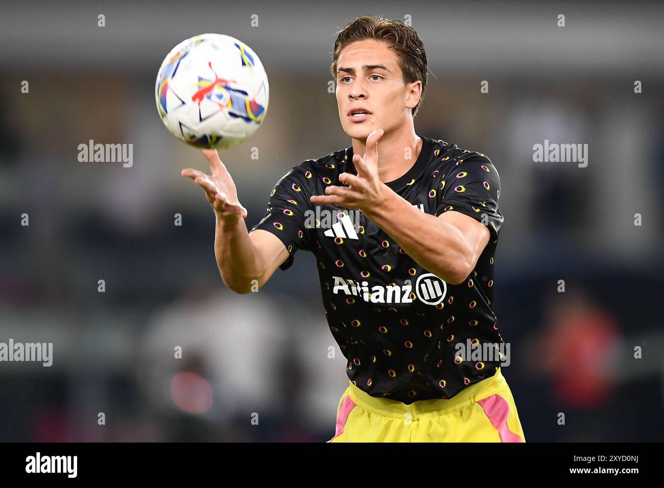Kenan Yldiz of Juventus during the Serie A match between Hellas Verona ...