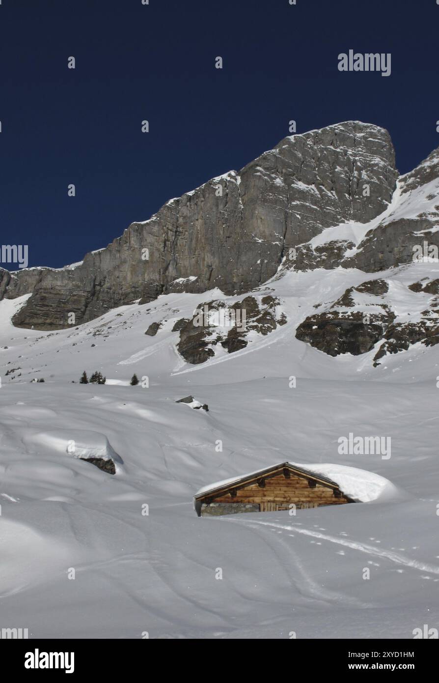Beautiful nature snowcapped mountains swiss alps hi-res stock ...