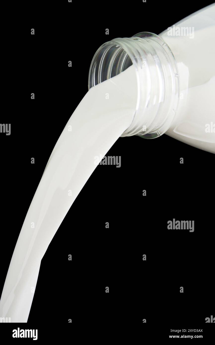 Healthy dairy drink product, bottle of white milk Stock Photo - Alamy