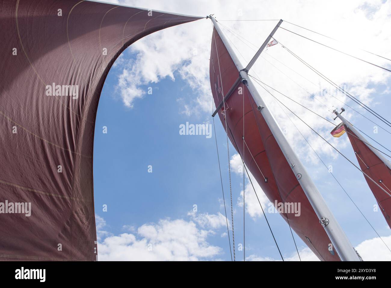 Sails in wind Stock Photo - Alamy