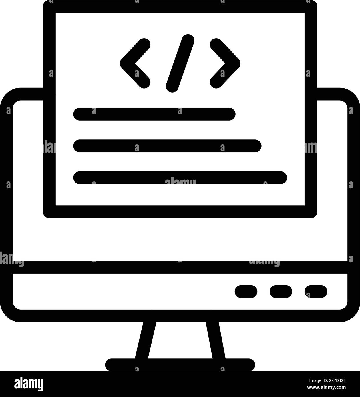 Front end Vector Icon Design Illustration Stock Vector Image & Art - Alamy
