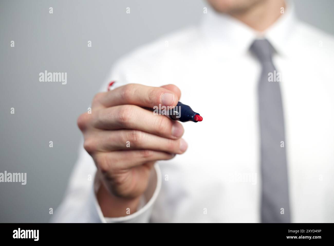 Red whiteboard marker for whiteboard illustration Stock Photo - Alamy
