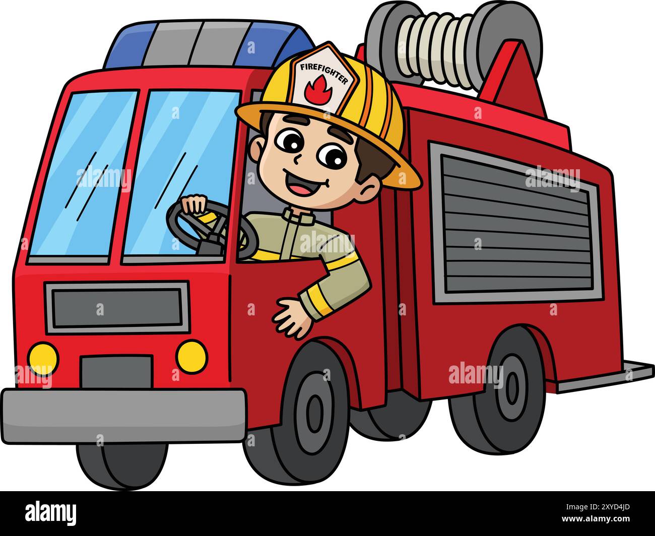 Clipart Images Of Fire Engine 312 Fire Truck Art Stock Photos,