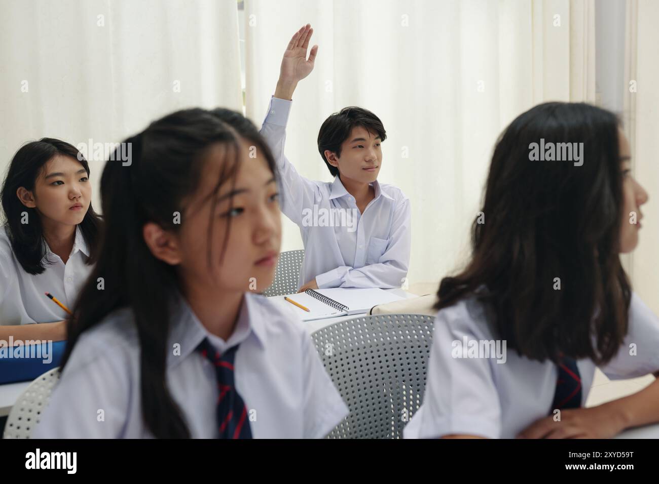 Students Engaging in Classroom Learning Session Stock Photo - Alamy
