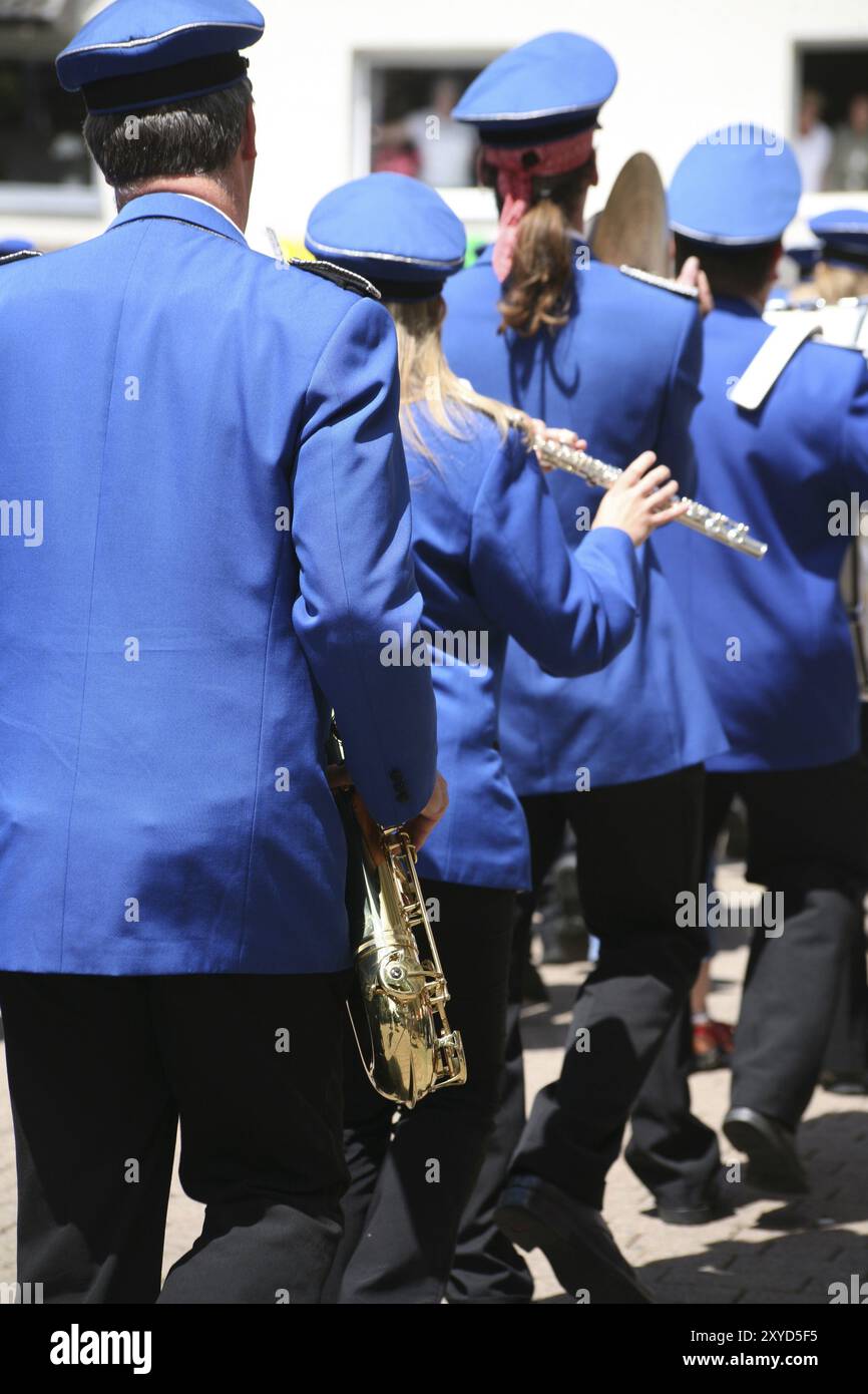 Parade during a shooting festival Stock Photo - Alamy