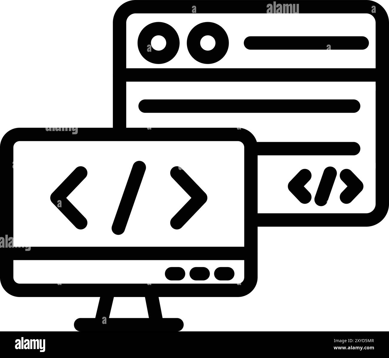 Backend vector vectors hi-res stock photography and images - Alamy