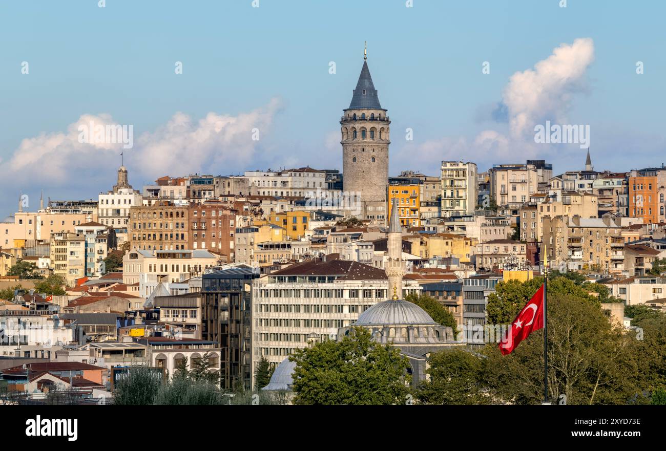 Galata Tower, also known as Galata Kulesi, Watchtower, Istanbul, Turkey ...