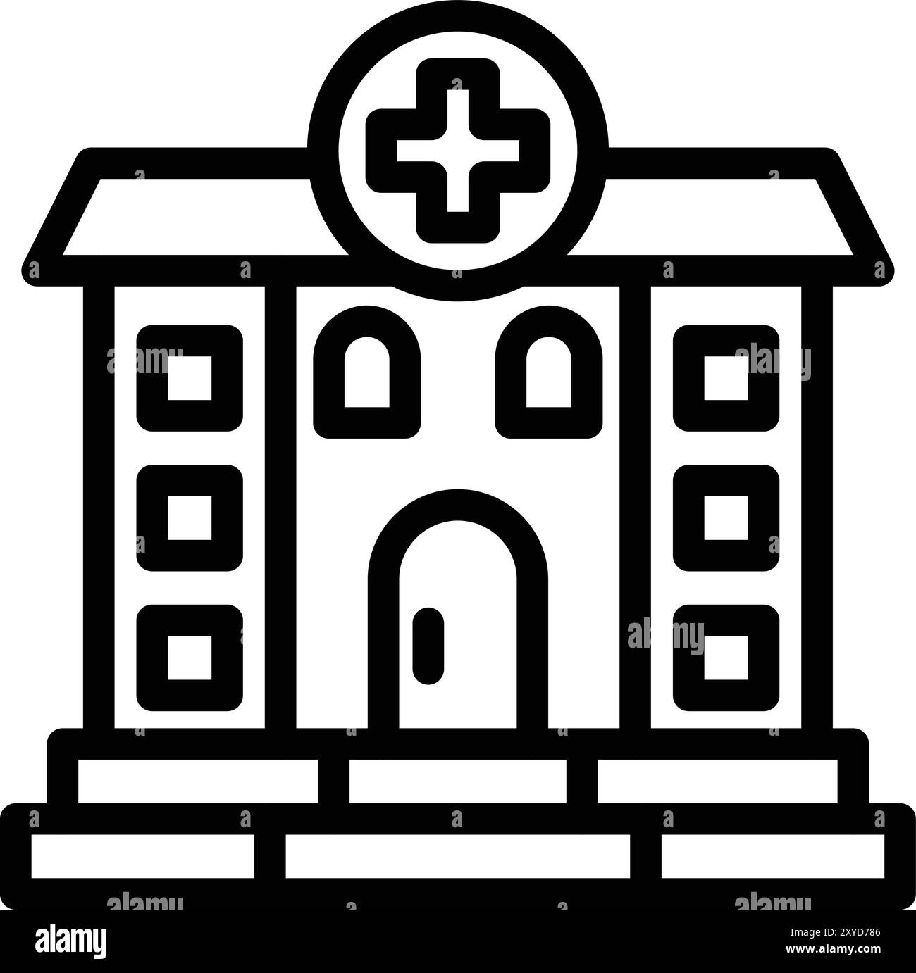 Hospital health sign logo Black and White Stock Photos & Images - Alamy