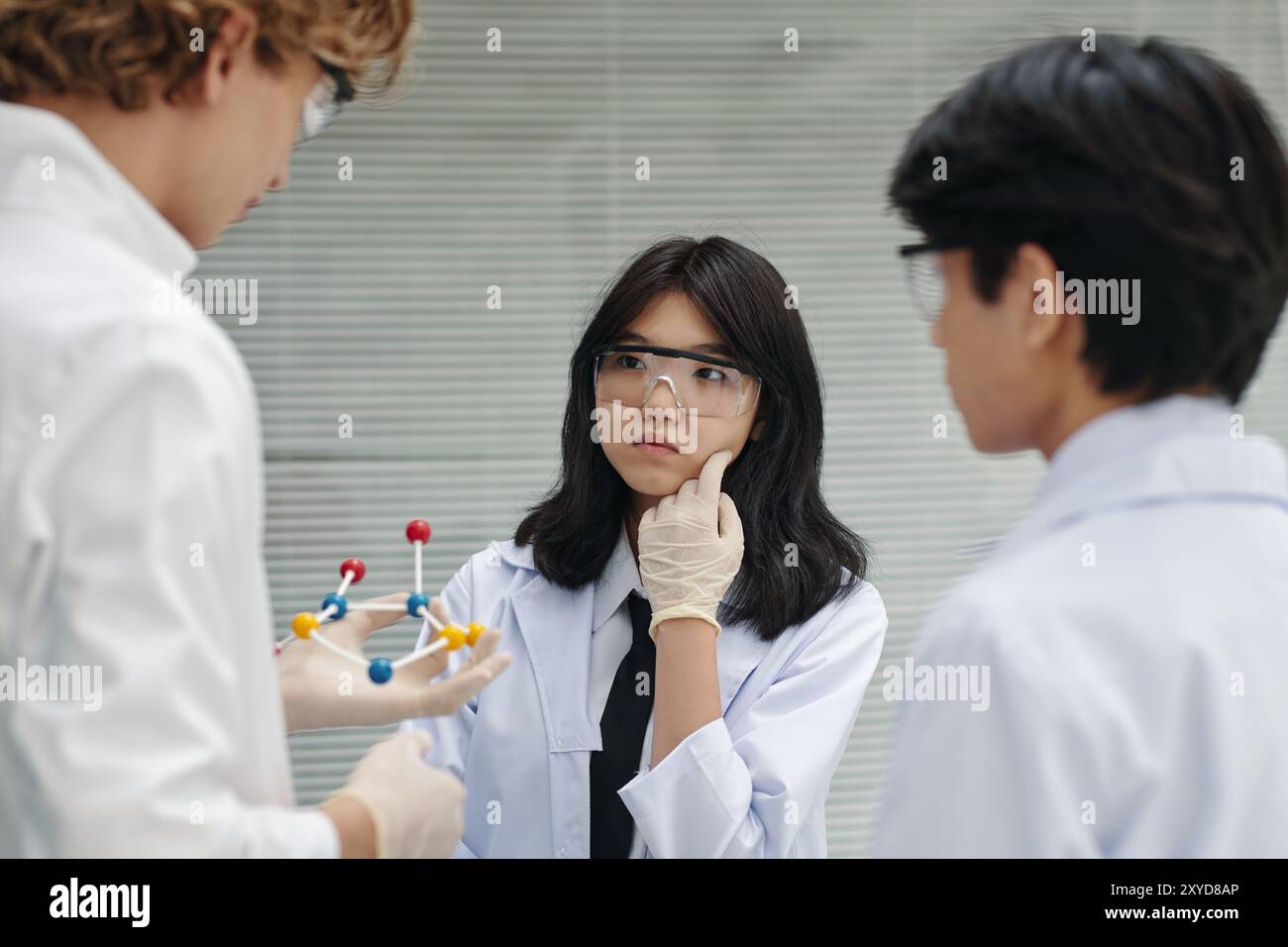 Analyzing Molecular Structure in Advanced Chemistry Lab Stock Photo - Alamy