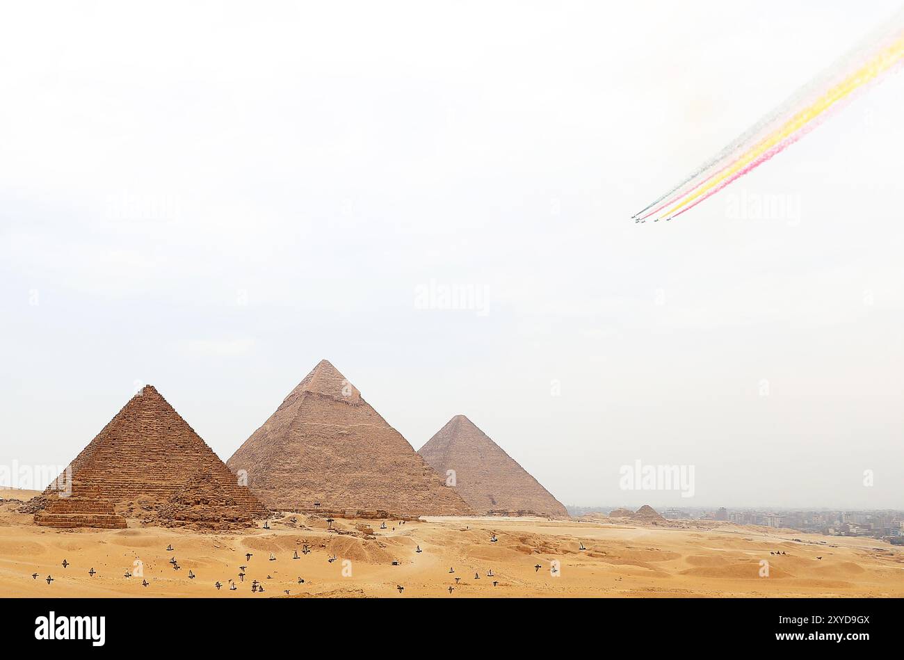 Cairo, Egypt. 28th Aug, 2024. J-10 fighter jets from China's Bayi ...