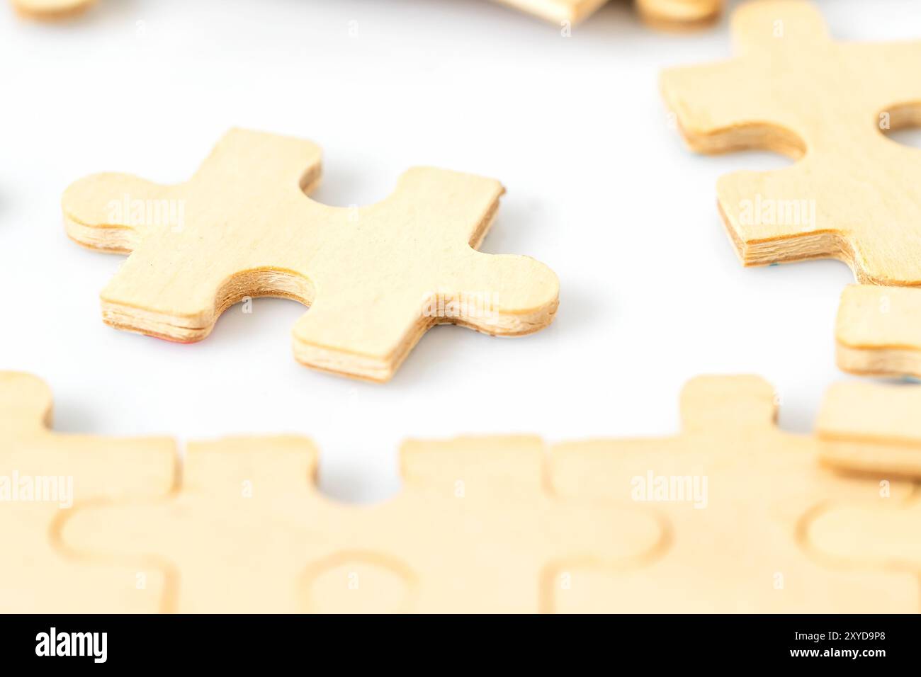 Blank wooden jigsaw puzzle hi-res stock photography and images - Alamy
