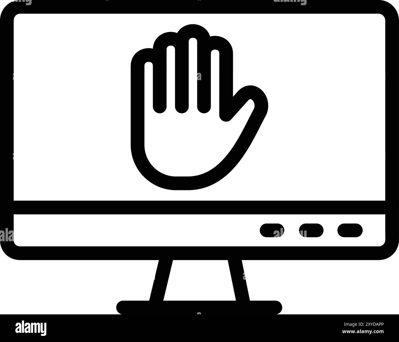 Modern tools hand icon Black and White Stock Photos & Images - Alamy