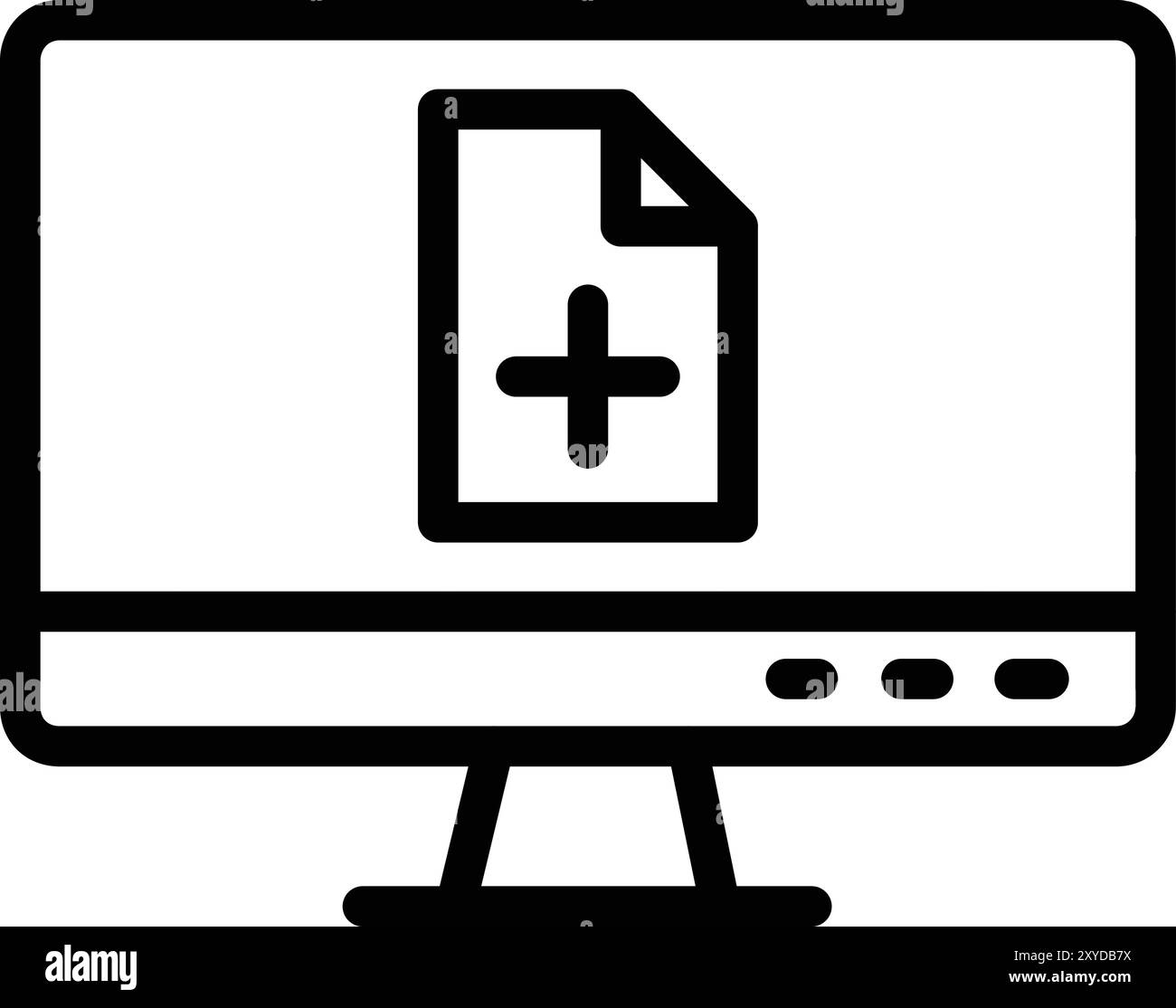 New file Vector Icon Design Illustration Stock Vector Image & Art - Alamy