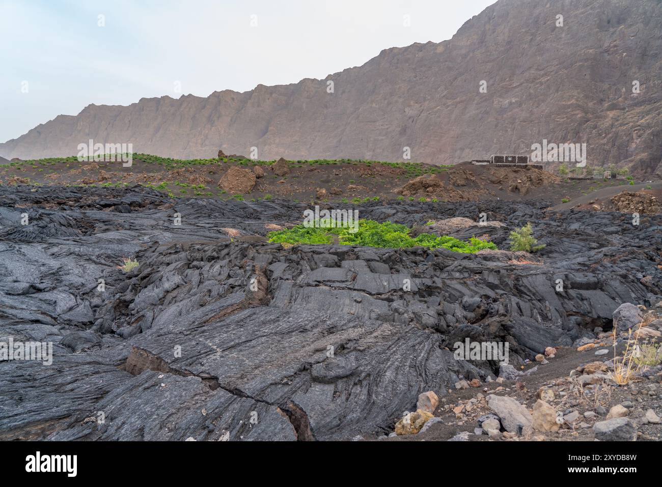 Lava landscape at the Pico do Fogo in Cha das Caldeiras - Fogo Crater ...