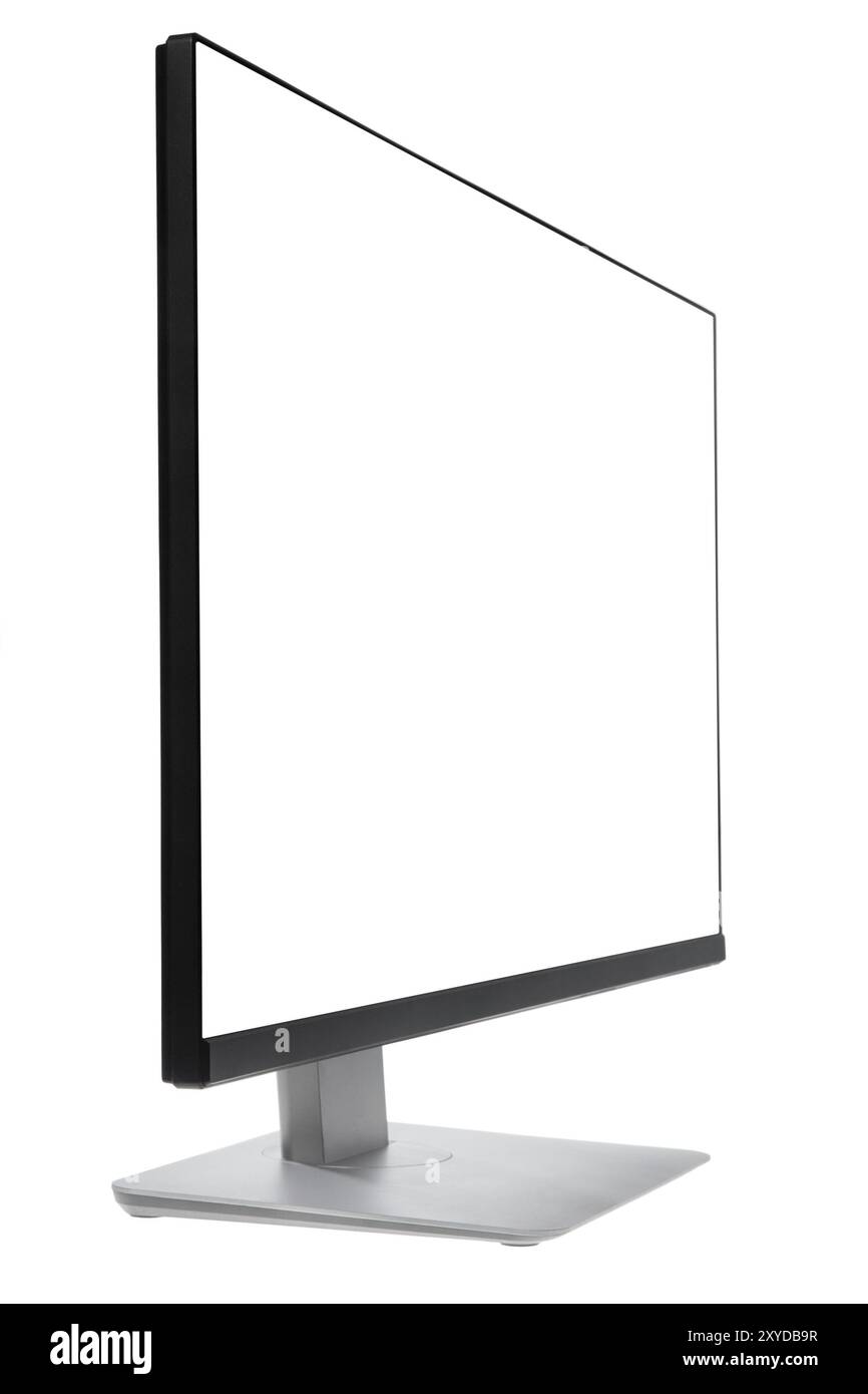 Monitor, computer display, angle view, isolated on white background Stock Photo - Alamy