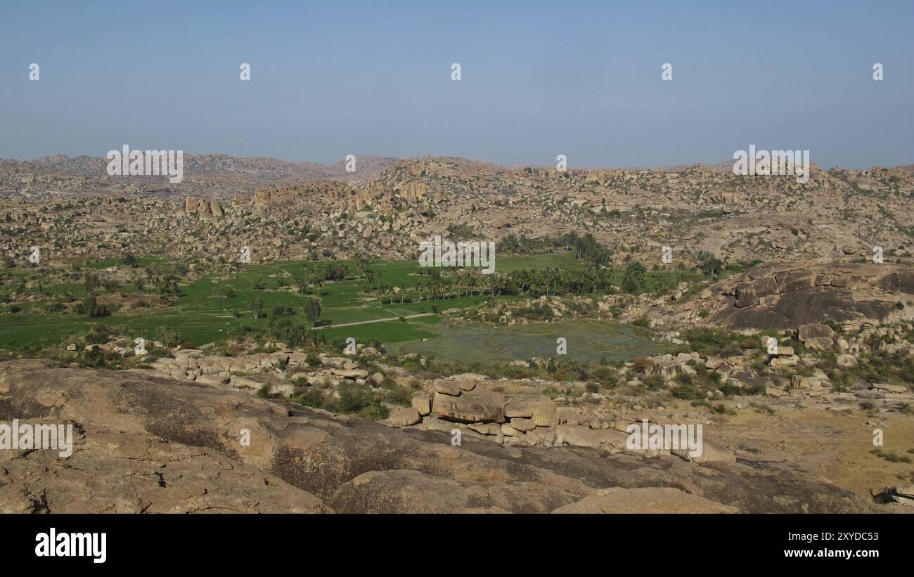 Unique landscape in Karnataka Stock Photo - Alamy