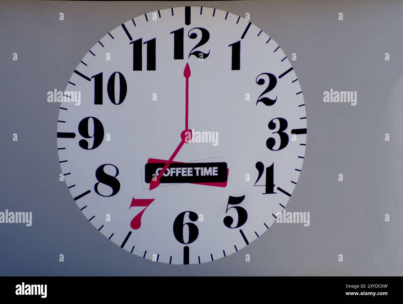 Coffee time clock showing hi-res stock photography and images - Alamy