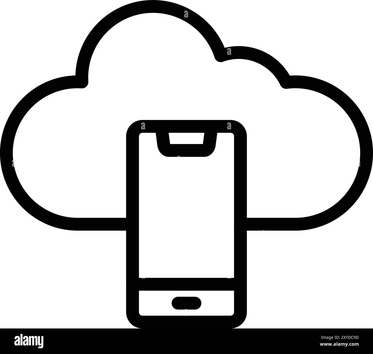 Mobile Vector Icon Design Illustration Stock Vector Image & Art - Alamy