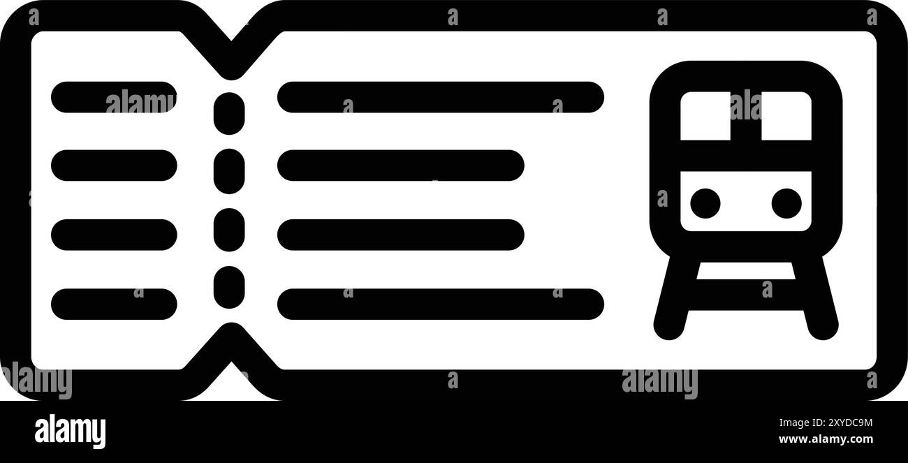 Train ticket Vector Icon Design Illustration Stock Vector Image & Art ...