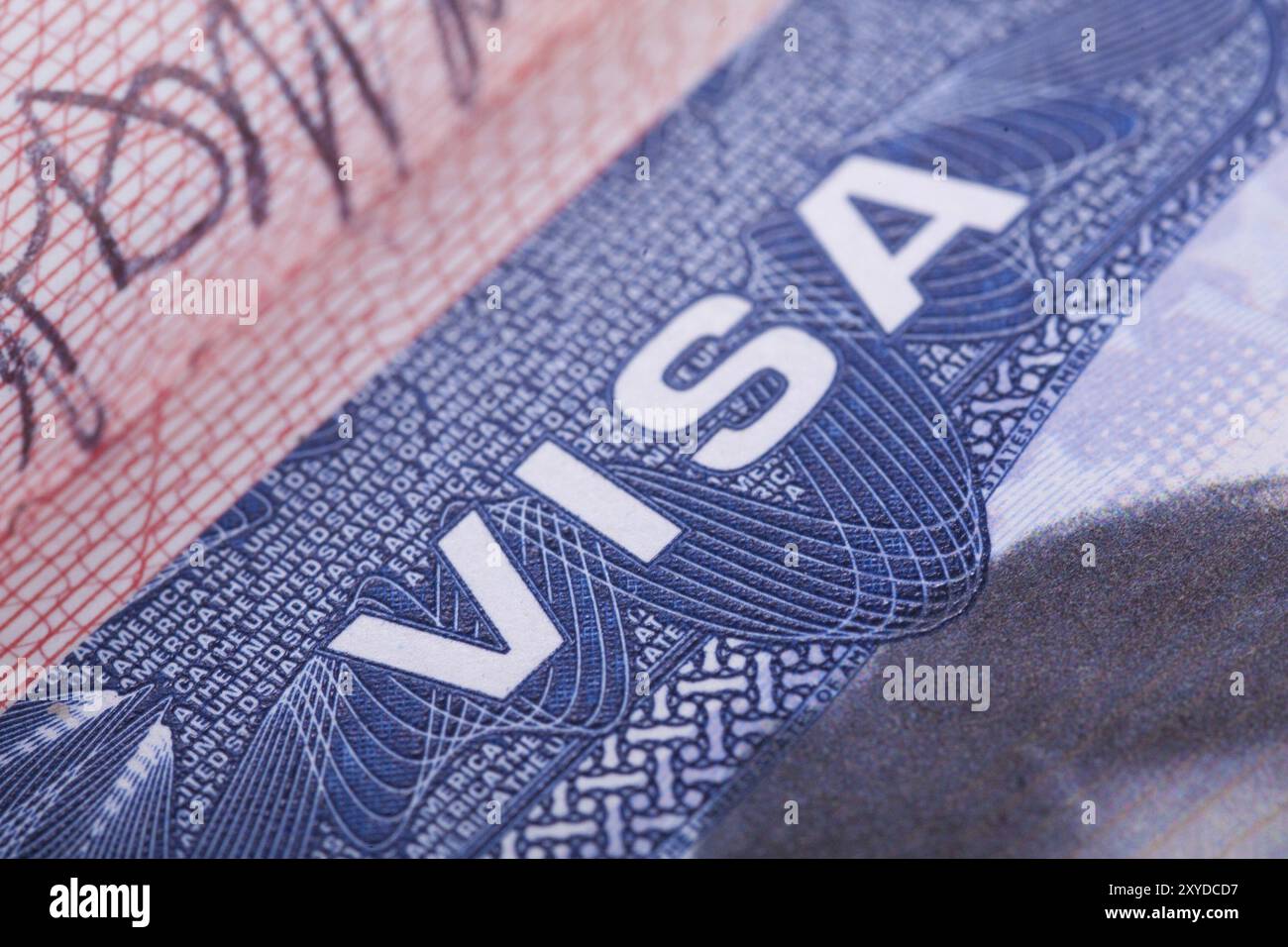 American visa hi-res stock photography and images - Alamy