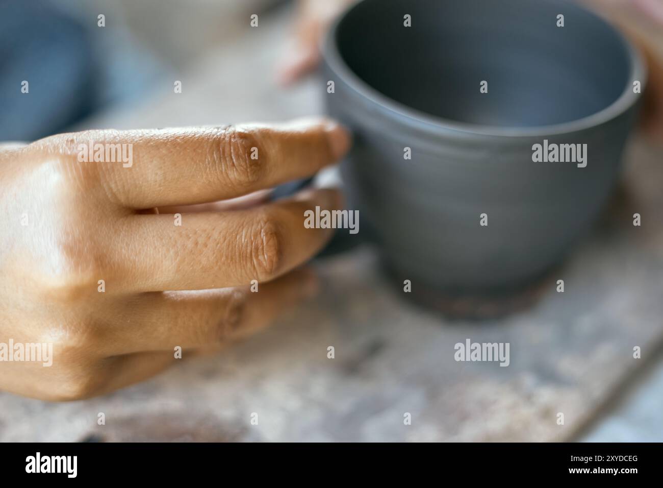 Ceramic workshop. The process of creating pottery Stock Photo - Alamy