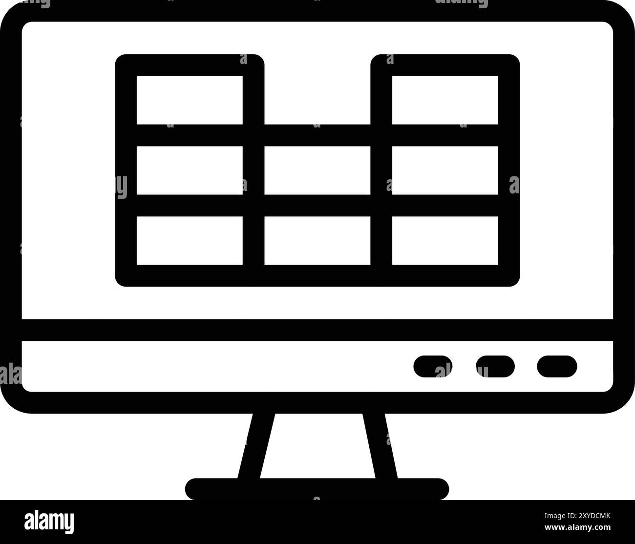 Column Vector Icon Design Illustration Stock Vector Image & Art - Alamy