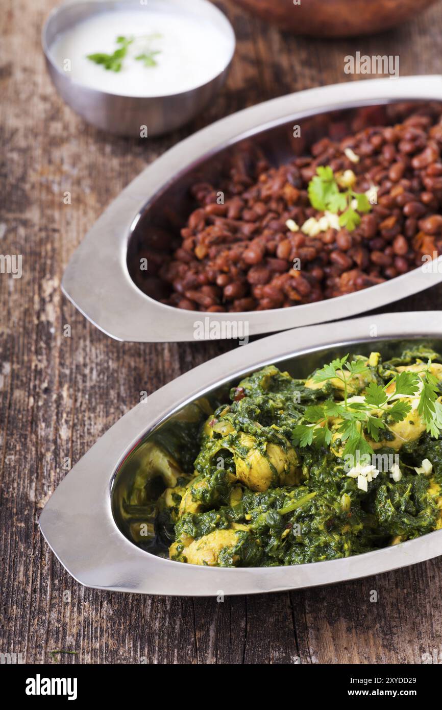 Indian curry dish palak hi-res stock photography and images - Alamy