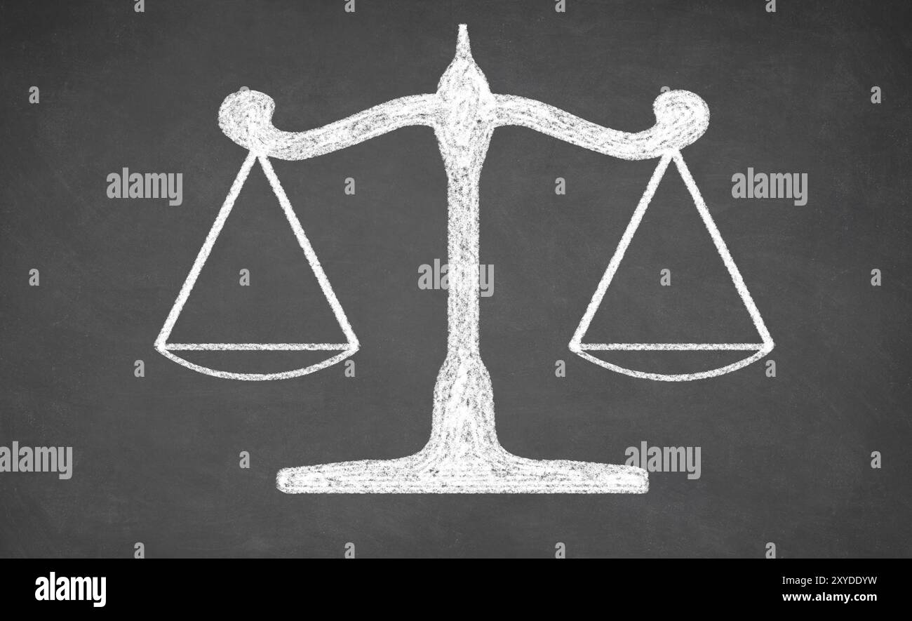 Chalkboard scales hi-res stock photography and images - Alamy