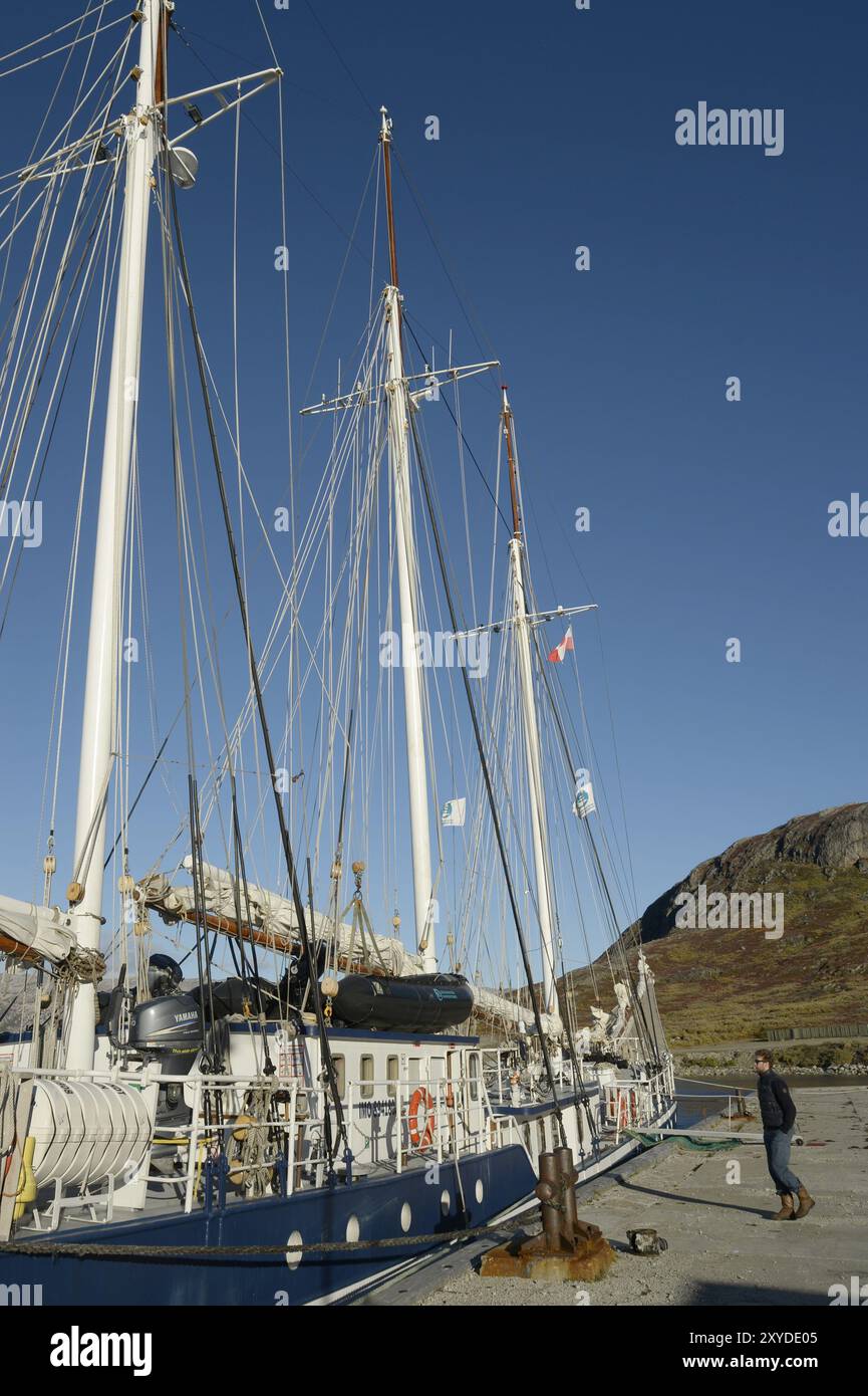 SS Rembrandt van Rijn at Gronnedal pier, south-west Greenland Stock ...