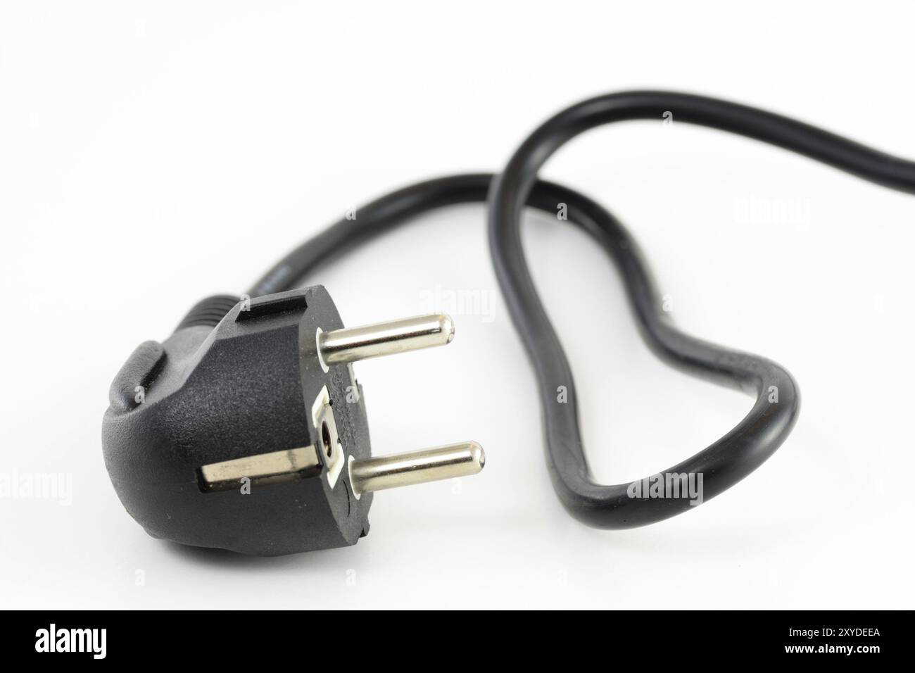 Black power plug Stock Photo - Alamy