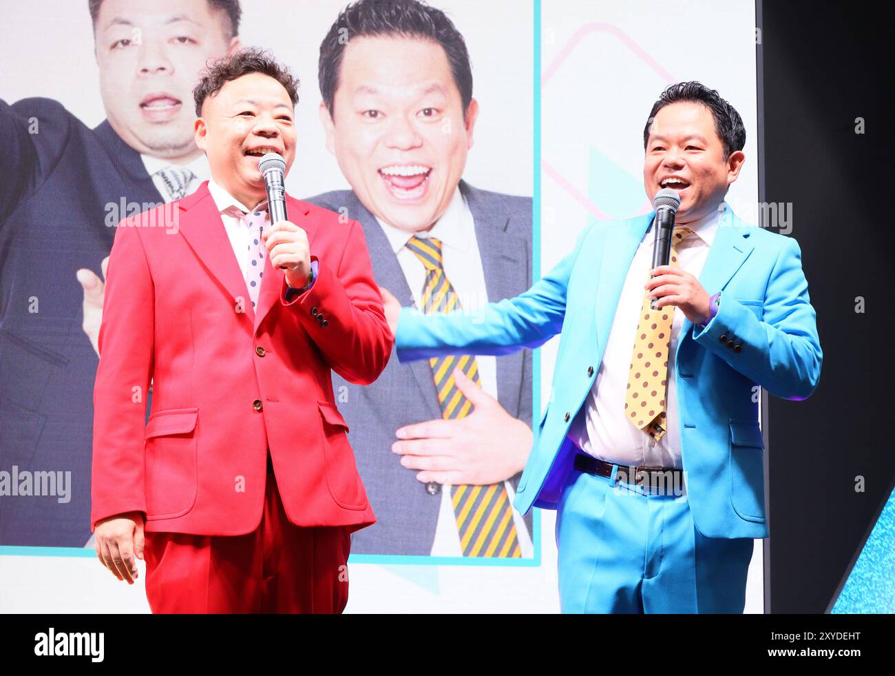 Tokyo, Japan. 29th Aug, 2024. Japanese comedy duo Dian members Yusuke ...