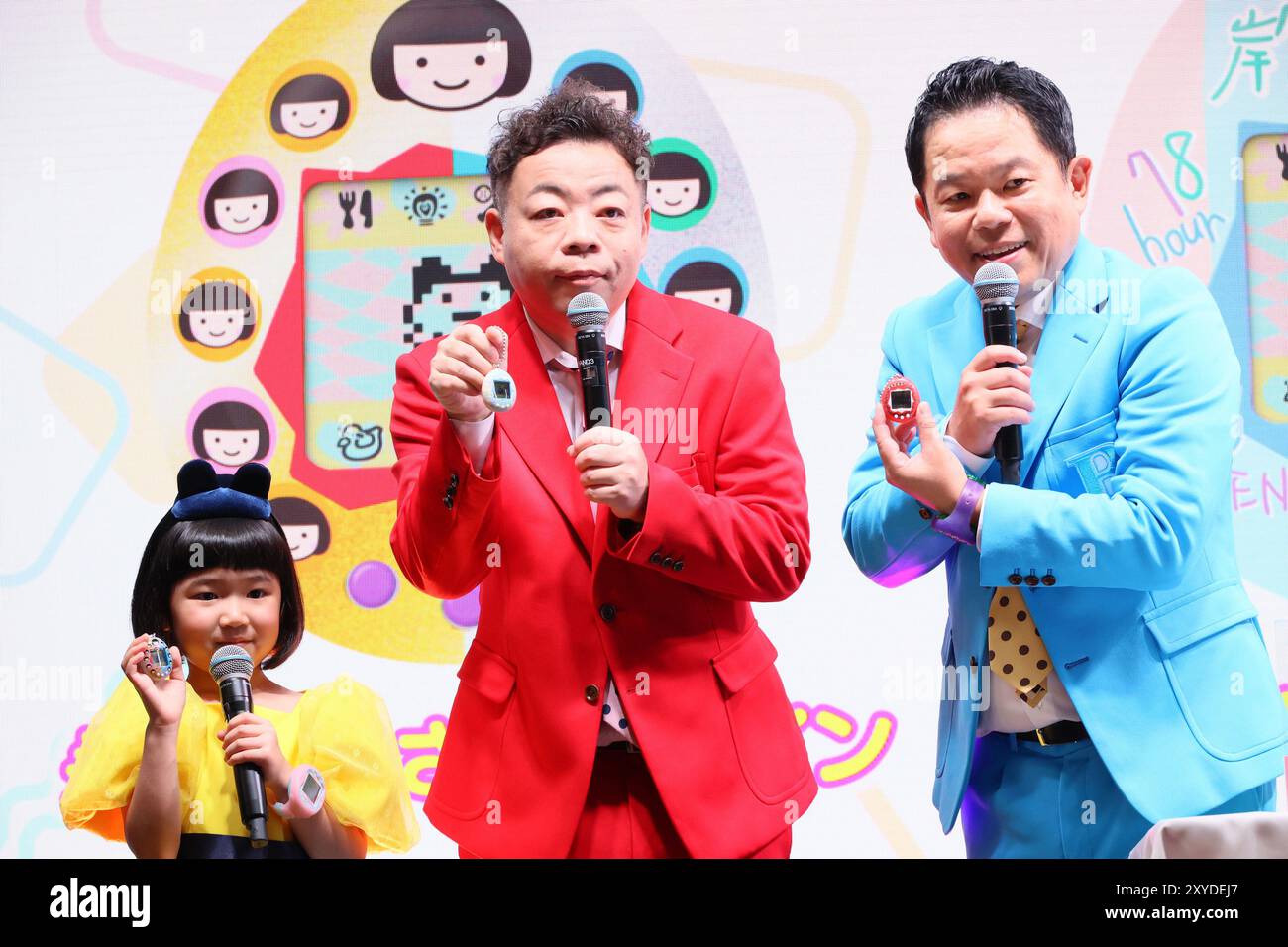 Tokyo, Japan. 29th Aug, 2024. Japanese child actress Yuno Nagao (L) and ...