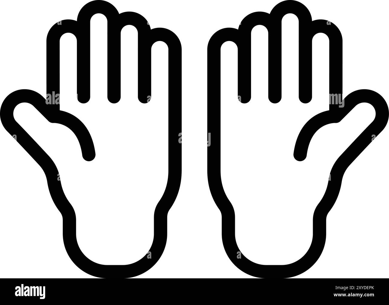 Gloves icon image Cut Out Stock Images & Pictures - Alamy