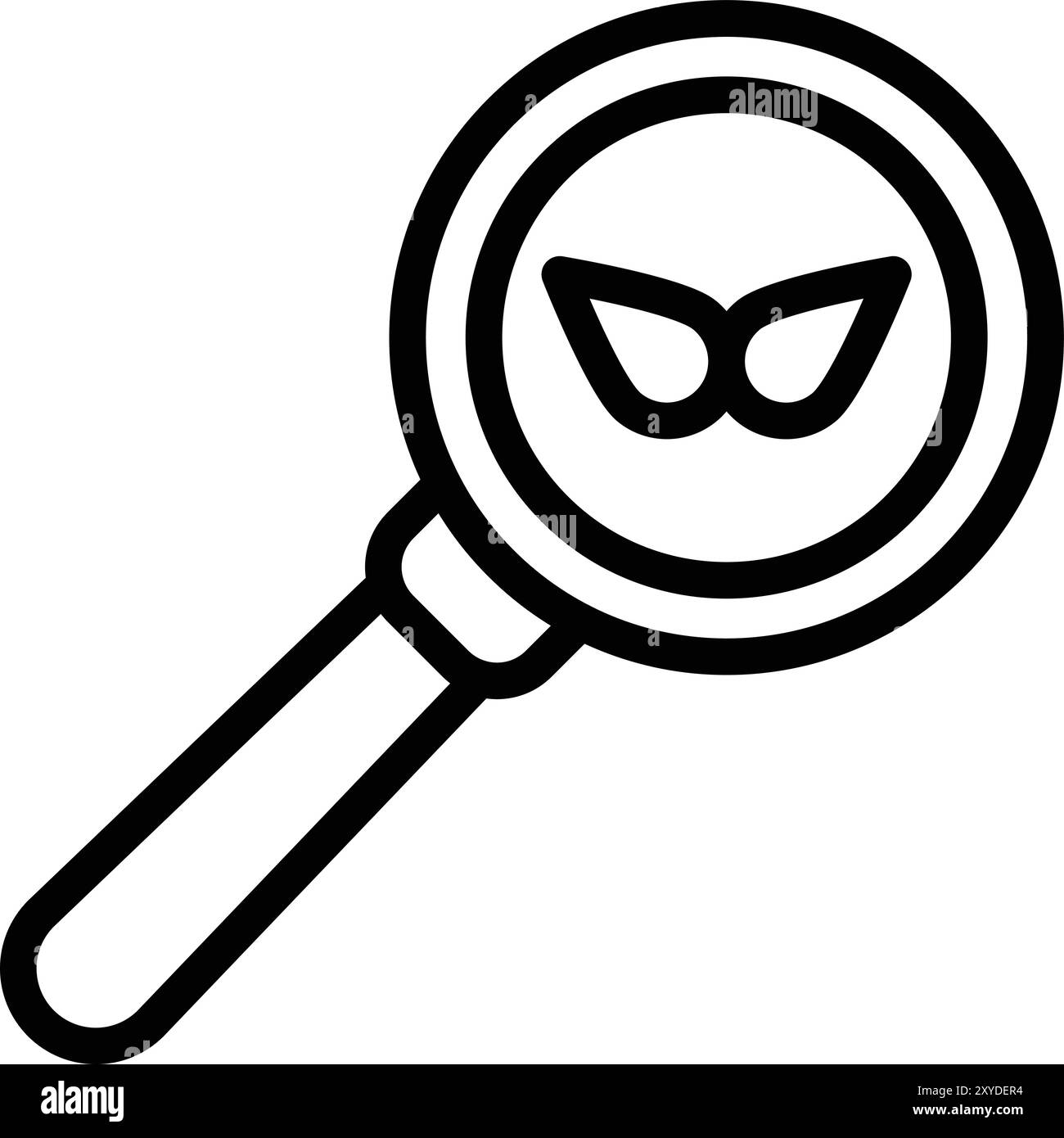 Magnifying glass icon plant hi-res stock photography and images - Alamy