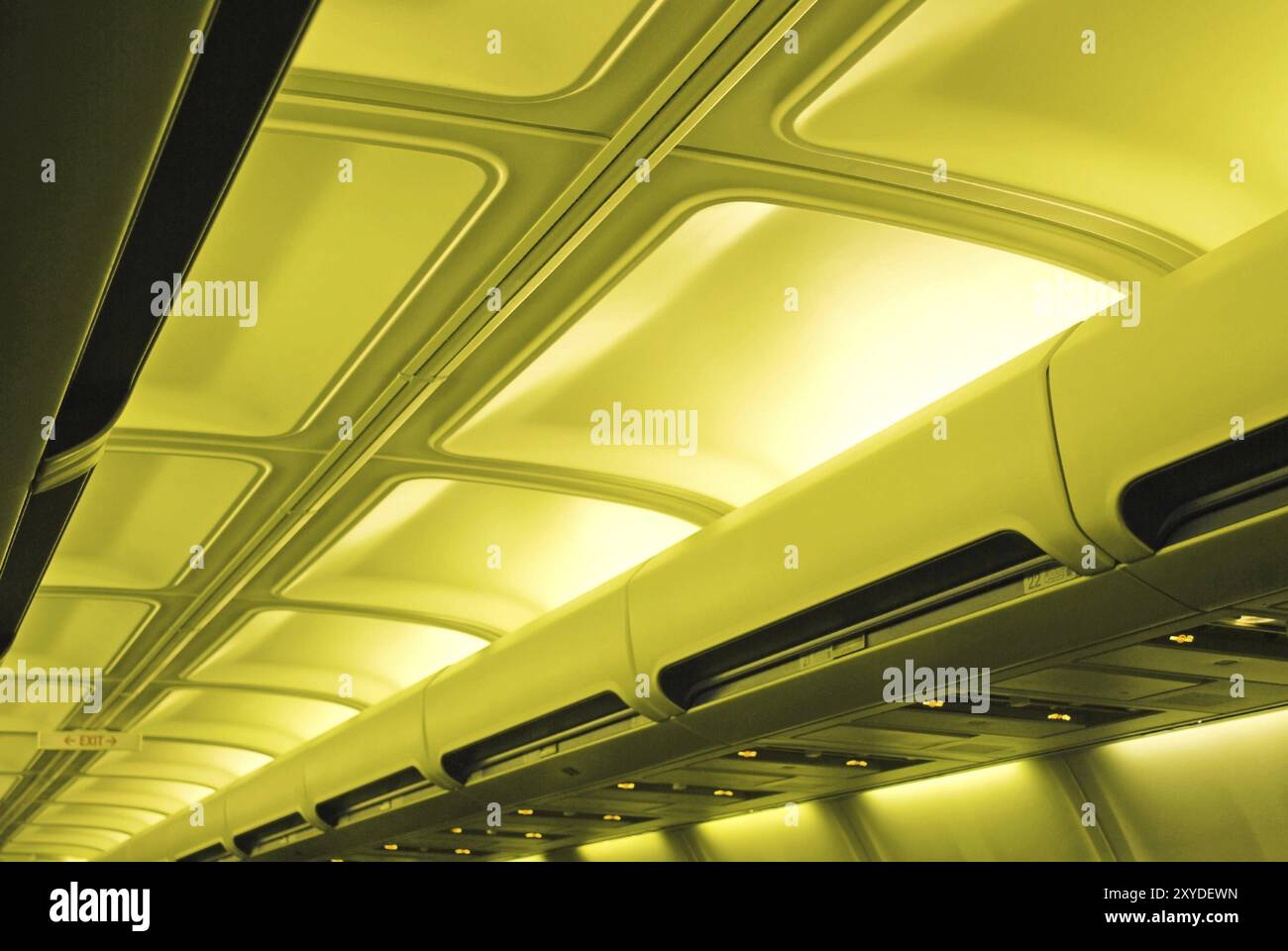 Ceiling of a aircraft cabin hi-res stock photography and images - Alamy