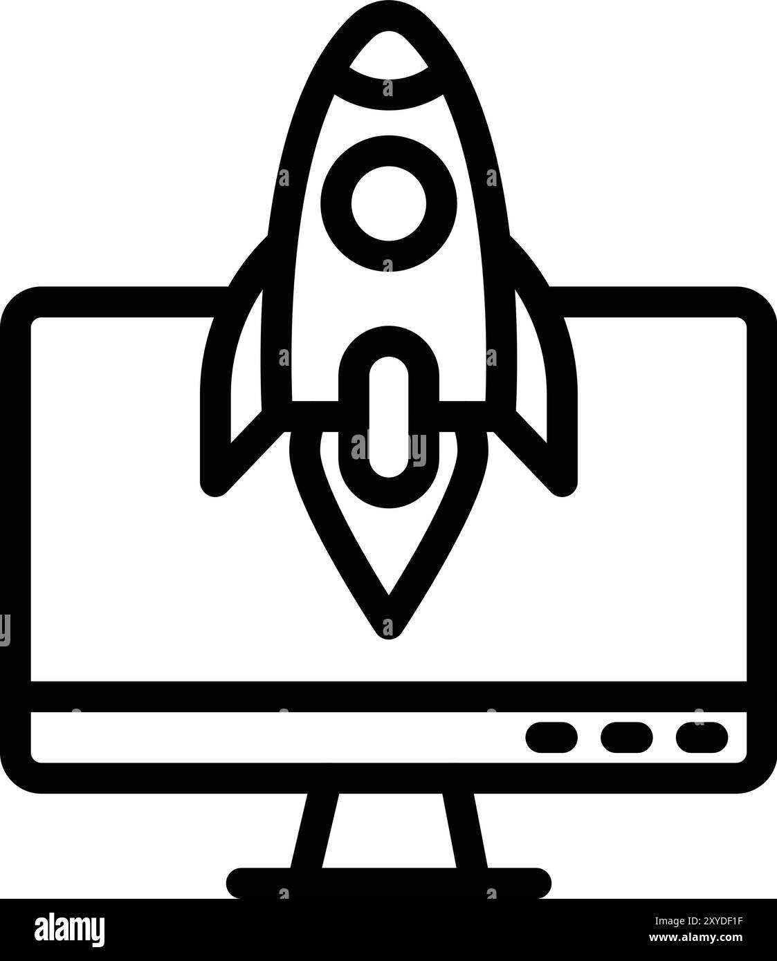 Monitor Vector Icon Design Illustration Stock Vector Image & Art - Alamy