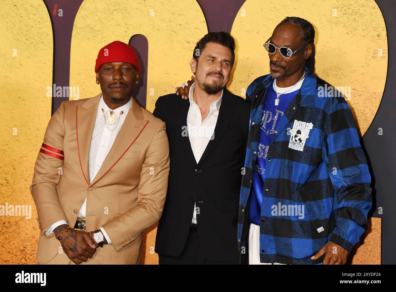 LOS ANGELES, CALIFORNIA - AUGUST 27: (L-R) Tyrese Gibson, Ariel Vromen ...