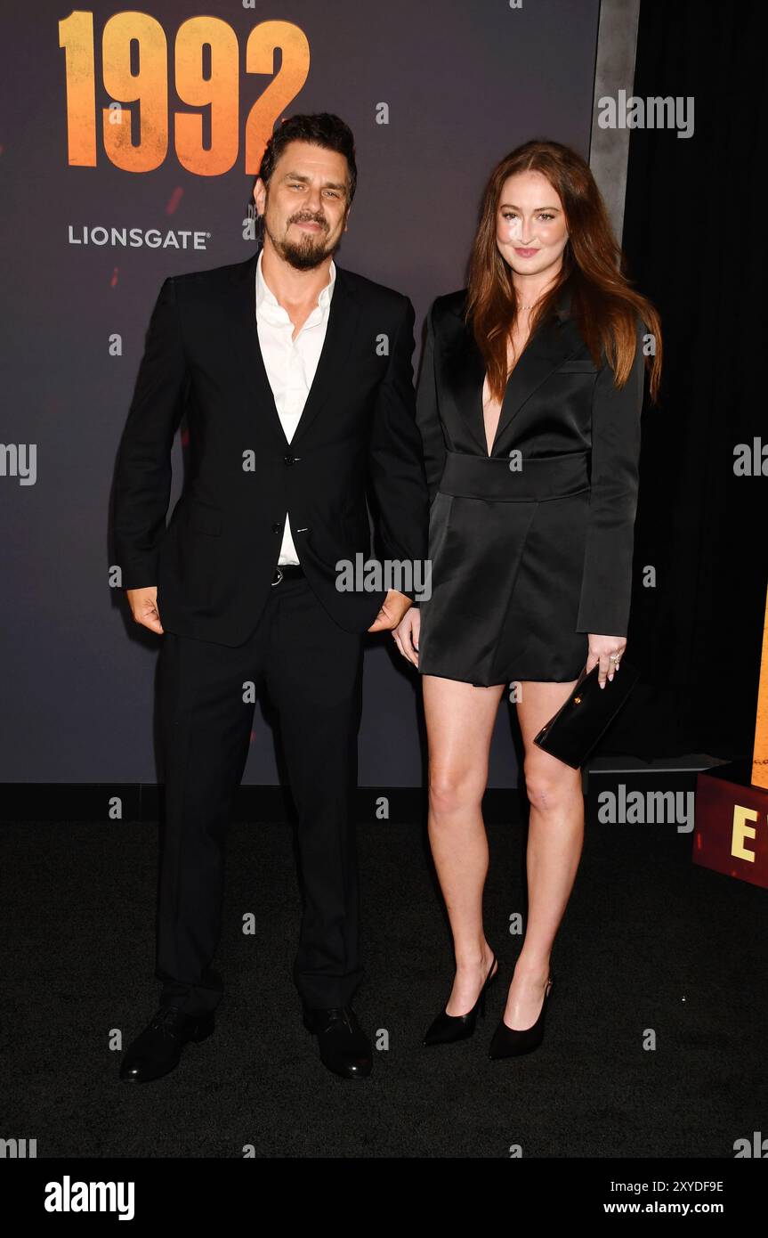 LOS ANGELES, CALIFORNIA - AUGUST 27: (L-R) Ariel Vromen and Karsen ...