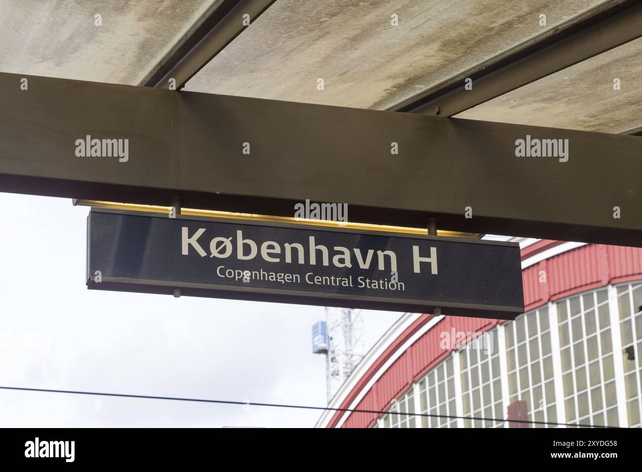 A Central Station sign in Copenhagen, Denmark, Europe Stock Photo - Alamy