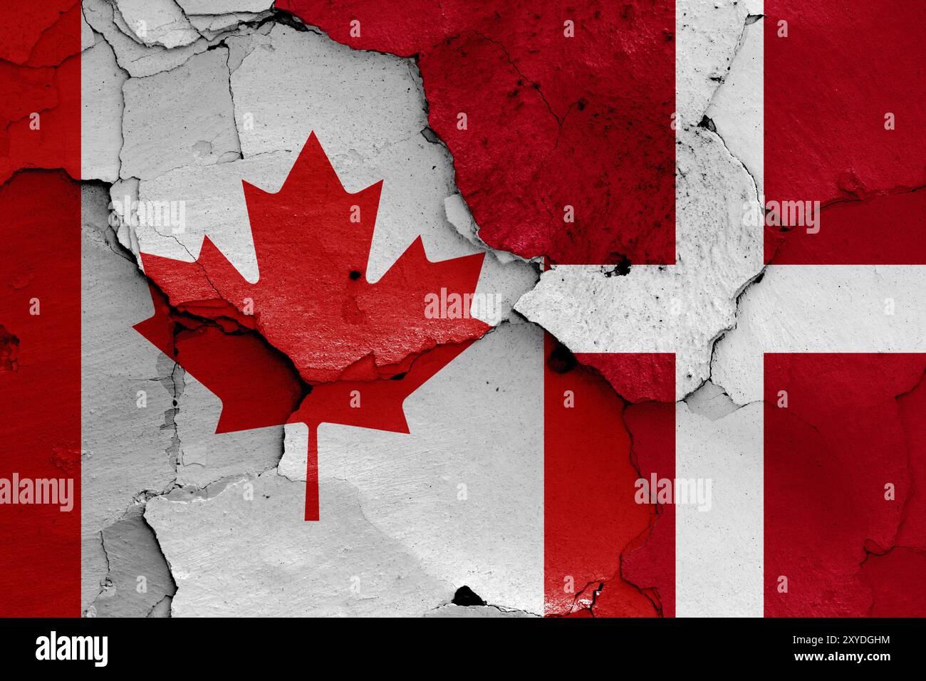 Canada denmark flag hi-res stock photography and images - Alamy