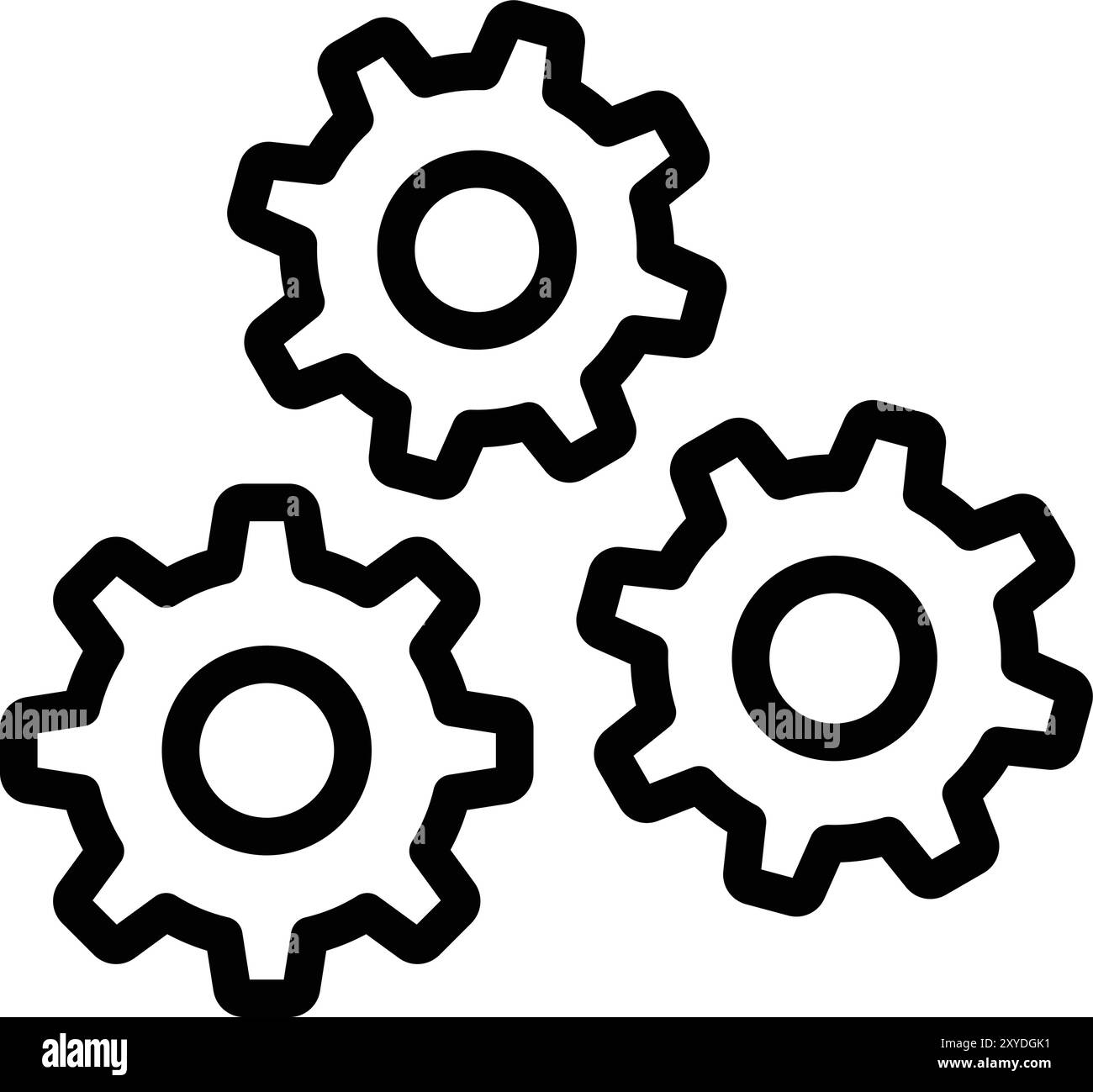 Gears 1 vector vectors hi-res stock photography and images - Alamy