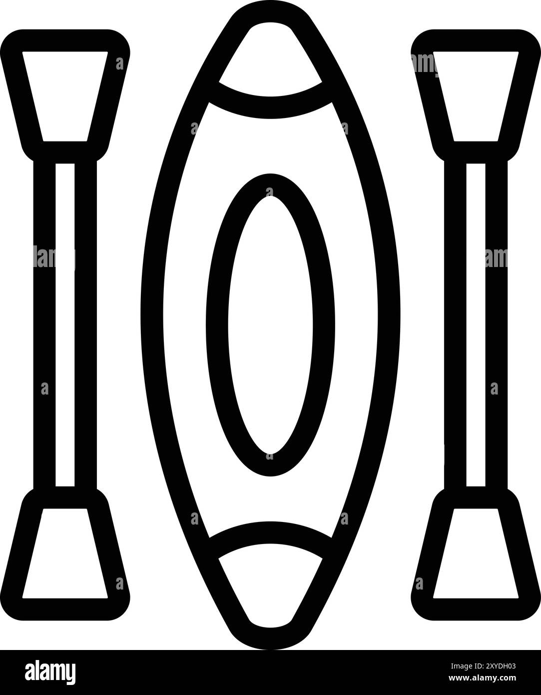 Canoe Vector Icon Design Illustration Stock Vector Image & Art - Alamy