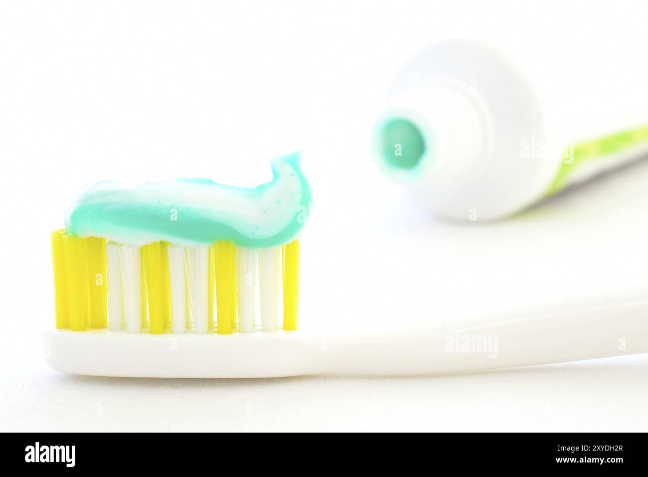 Toothbrush paste tube toothpaste Cut Out Stock Images & Pictures - Alamy